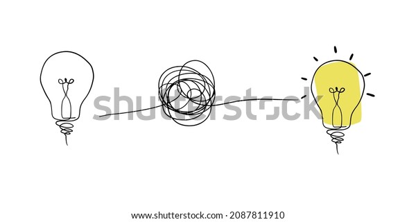 Very Hard Thinking Inspiration Idea Through Stock Vector (Royalty Free ...