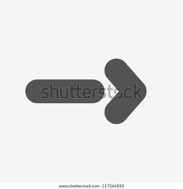 Very Heavy Bold Forward Arrow Vector Stock Vector (Royalty Free ...