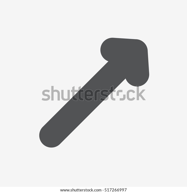 Very Heavy Bold Forward Arrow Vector Stock Vector (Royalty Free ...
