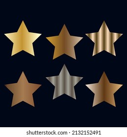 Very Luxurious Gradient Colored Star Stock Vector (Royalty Free ...