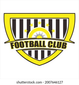 Very Simple Football Logo Vector Illustrations Stock Vector (Royalty ...