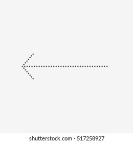 Very Thin Arrow Vector Icon Left Stock Vector (Royalty Free) 517258927 ...