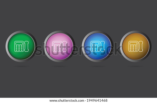 Very Useful Editable Telephone Line Icon Stock Vector (Royalty Free ...