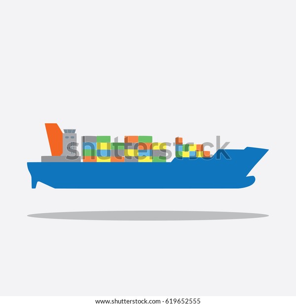 Vessel Icon Vector Illustration Design Transport Stock Vector (Royalty ...