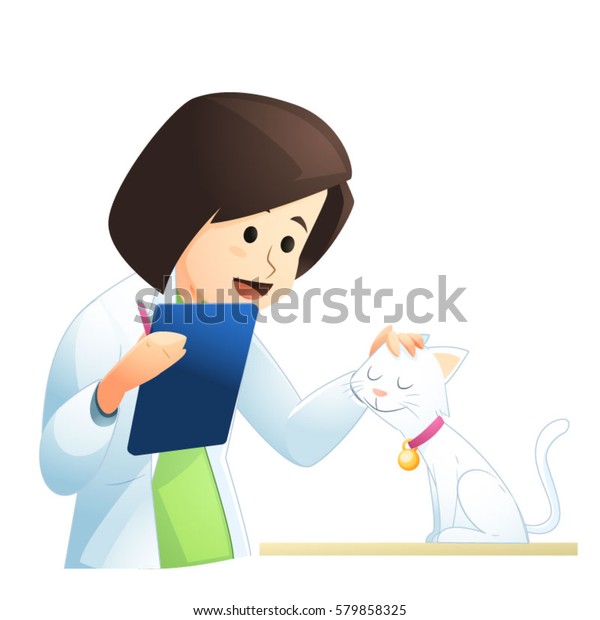 Veterinary Cartoon 2 Set 1 Stock Vector (Royalty Free) 579858325 ...
