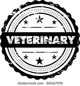 Veterinary Rubber Stamp Stock Vector (Royalty Free) 345267935 ...
