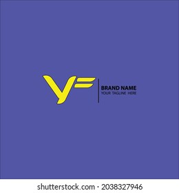 Vf Company Logo Design Vector Stock Vector (Royalty Free) 2038327946 ...