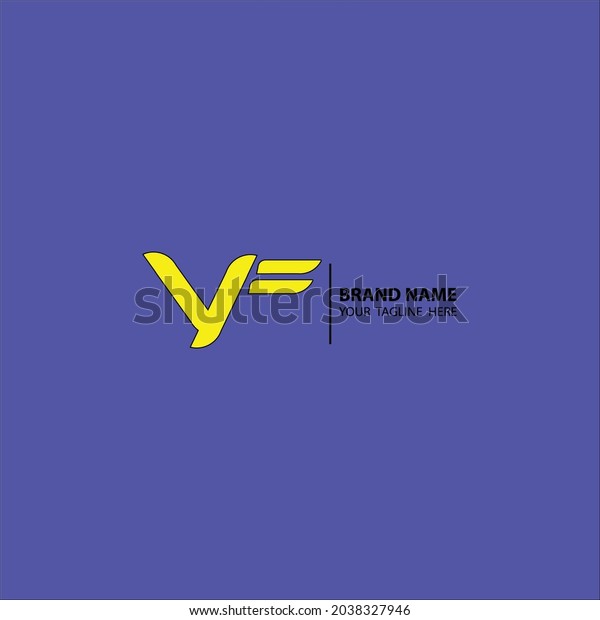 Vf Company Logo Design Vector Stock Vector (Royalty Free) 2038327946 ...