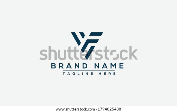 VF Logo Design Template Vector Graphic Branding Element.