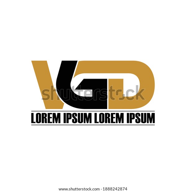 Vgd Letter Monogram Logo Design Vector Stock Vector (Royalty Free ...