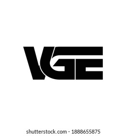 Vge Letter Monogram Logo Design Vector Stock Vector (Royalty Free ...