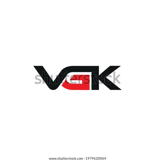 Vgk Letter Logo Design Vector Stock Vector (Royalty Free) 1979620064 ...