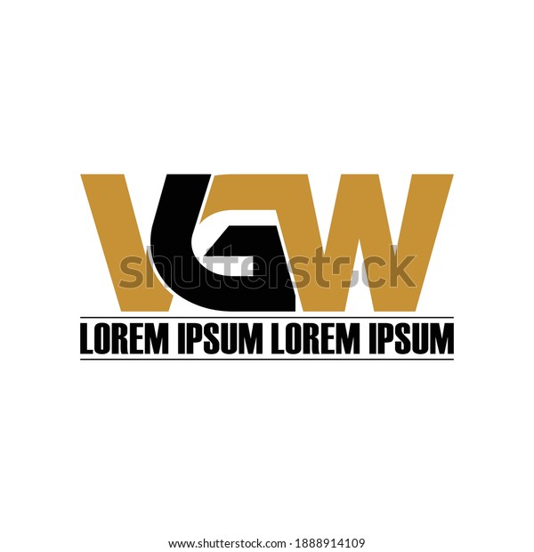 Vgw Letter Monogram Logo Design Vector Stock Vector (Royalty Free ...