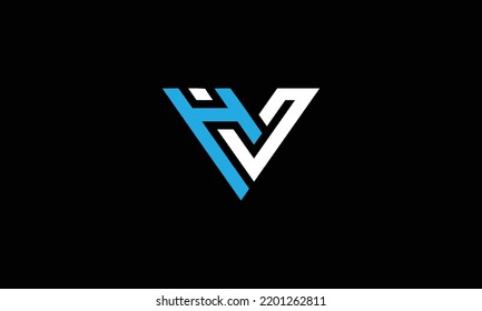 Vh Logo Letter Design On Luxury Stock Vector (Royalty Free) 2201262811 ...