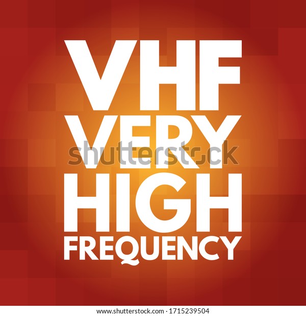 Vektor Stok Vhf Very High Frequency Acronym Technology (Tanpa Royalti ...
