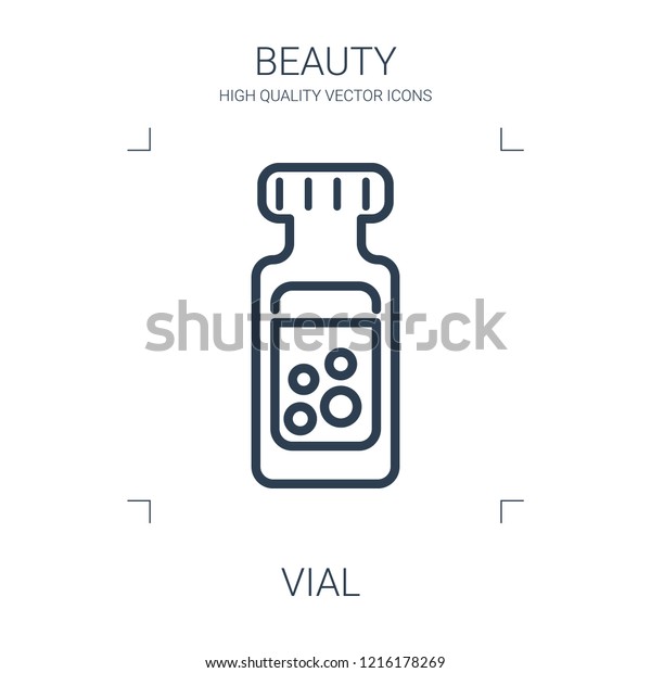 Vial Icon High Quality Line Vial Stock Vector (Royalty Free) 1216178269 ...