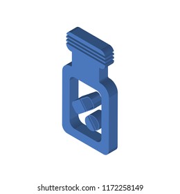 Vial Isometric Left Top View 3d Stock Vector (Royalty Free) 1172258149 ...