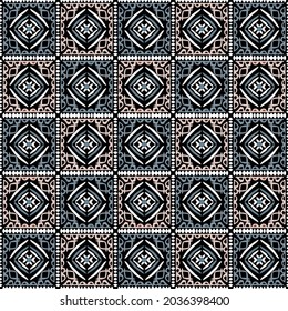 Vibrant Aztec Monochrome Pattern Nice Color Stock Vector (Royalty Free ...