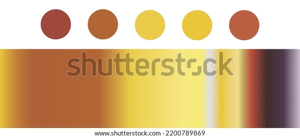 Vibrant Chrome Gradient Color Palette Stock Vector (Royalty Free ...