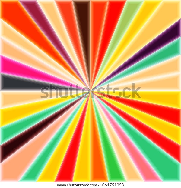 Vibrant Color Lines Abstract Retro Style Stock Vector (Royalty Free ...