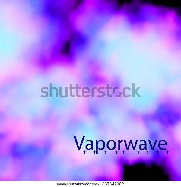 Vibrant Vaporwave Background Blue Pink Colors Stock Vector (Royalty ...