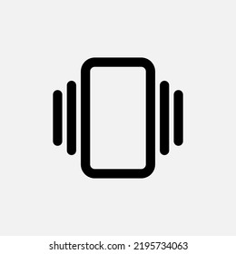 Vibration Icon Line Style About User Stock Vector (Royalty Free ...