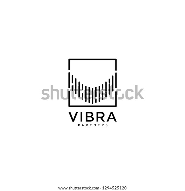 Vibration Logo Design Inspiration: vector de stock (libre de regalías ...