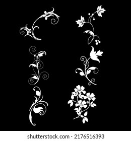 Victorian Art Deco Vine Vector Vector Stock Vector (Royalty Free ...
