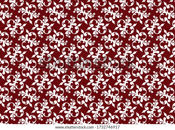 Victorian Background Red White Colors Stock Vector (Royalty Free ...