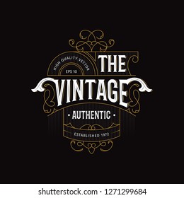 Victorian Template Label Stock Vector (Royalty Free) 1271299684 ...