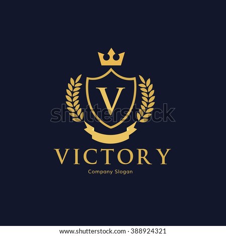 Victory Logocrest Logovector Logo Template Stock Vector (Royalty Free ...