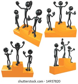 Victory Podium Winners Stock Vector (Royalty Free) 14937820 | Shutterstock