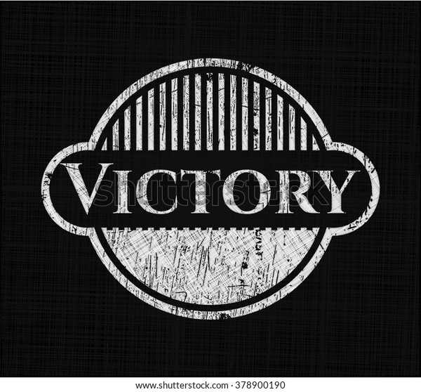 Victory Written On Blackboard Stock Vector (Royalty Free) 378900190 ...