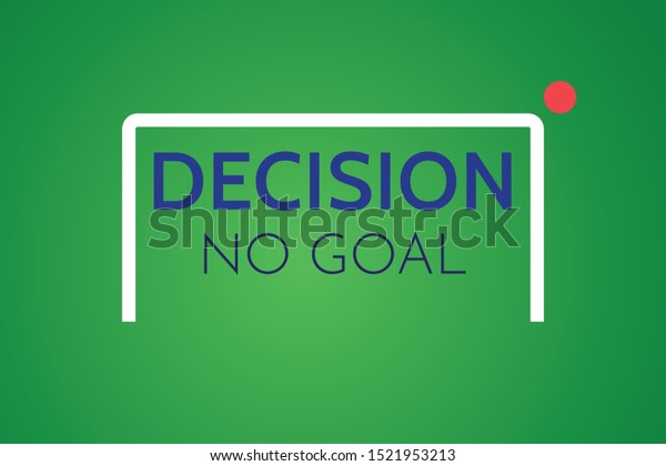 Video Assistant Refereevar Decision No Goal Stock Vector (Royalty Free ...