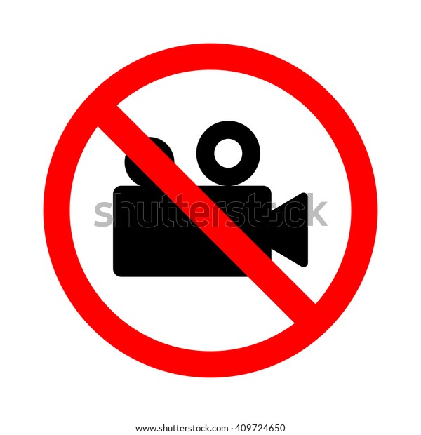 Video Cam Not Allowed Stock Vector (Royalty Free) 409724650