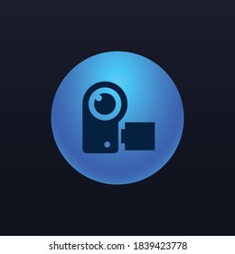 Video Camera App Icon Button Stock Vector (Royalty Free) 1839423778 ...