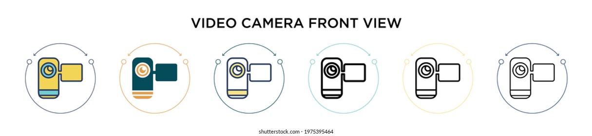 1,177 Video camera front view icon Images, Stock Photos & Vectors ...