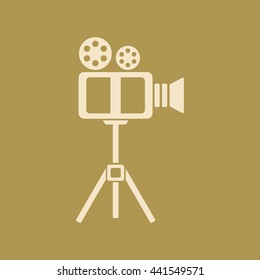 Purple Icon Video Camera Eps10 Stock Vector (Royalty Free) 454067029
