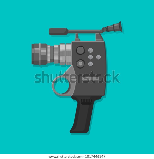 Video Camera Vintage Style Design Element Stock Vector (Royalty Free ...