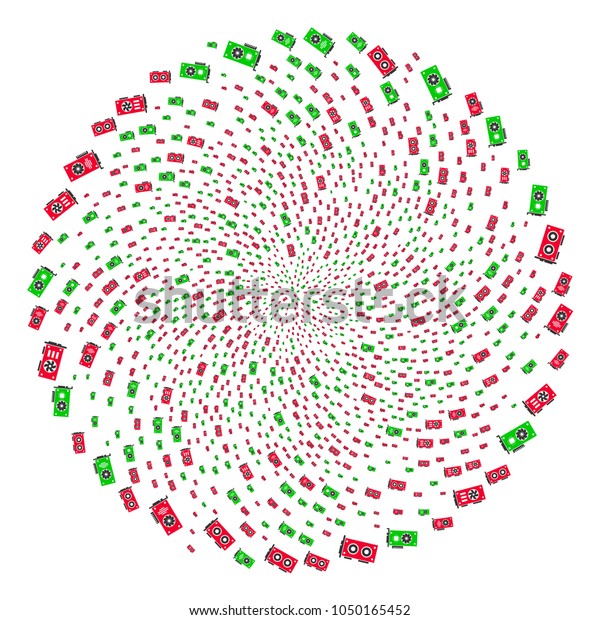 Video Card Gpu Cycle Bang Element Stock Vector (Royalty Free ...
