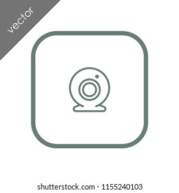 Video Conference Camera Icon Stock Vector (Royalty Free) 1155240103 ...