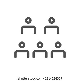 Video Conferencing Icon Outline Linear Vector Stock Vector (Royalty ...