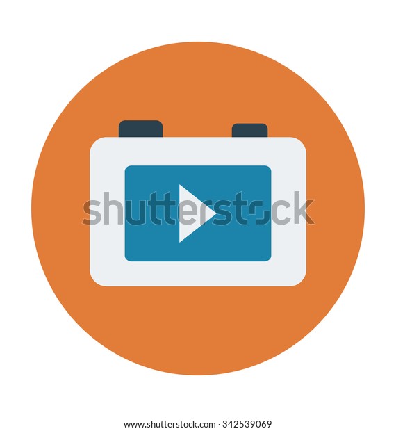 Video Device Colored Vector Icon Stock Vector (Royalty Free) 342539069 ...