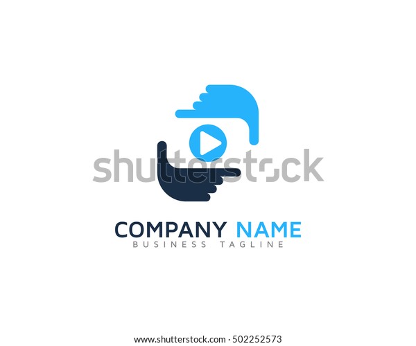 Video Frame Logo Design Template Stock Vector (Royalty Free) 502252573