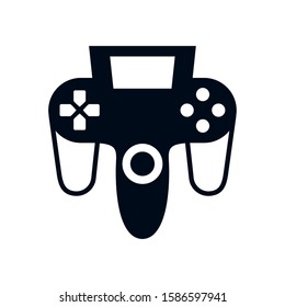 Video Game Control Handle Icon Vector Stock Vector (Royalty Free ...