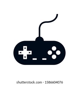 Video Game Control Handle Icon Vector Stock Vector (Royalty Free ...