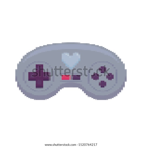 Video Game Control Pixelate Icon Stock Vector (Royalty Free) 1520764217 ...