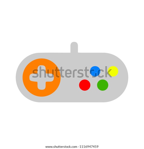 Video Game Controller Icon Joystick Game Stock Vector (Royalty Free ...