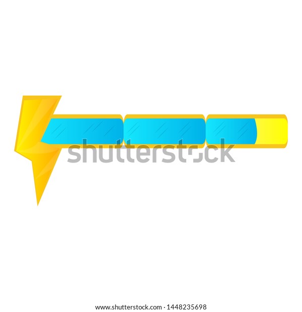 Video Game Energy Bar Thunder Vector Stock Vector (Royalty Free ...