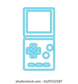 Video Game Handle Nineties Style Neon Stock Vector (Royalty Free ...